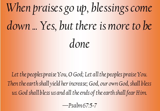 Daily Devotional – 4/25/17 “When praises go up …” – Lakisha, the Author